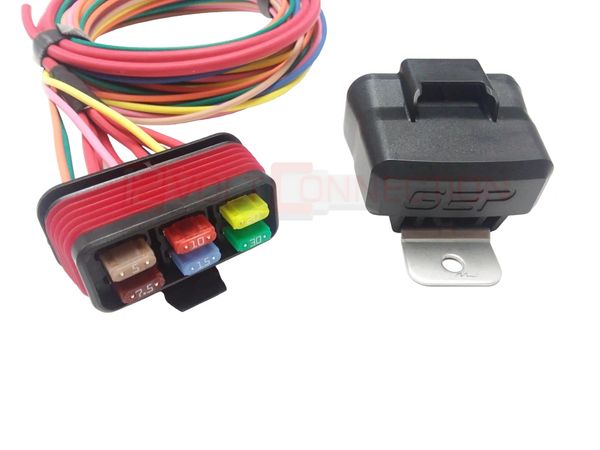 GEP Pre-wired Waterproof 6 ATM Mini Fuse Panel 80 AMP 12V