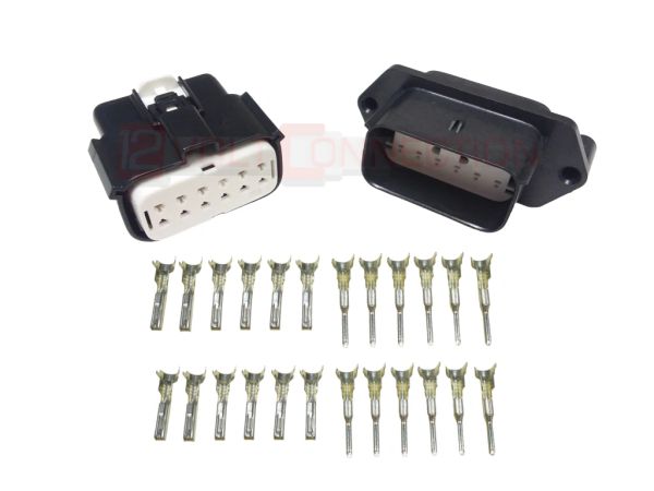 Panel Mount Molex MX150L 12 Pin 14-16 AWG