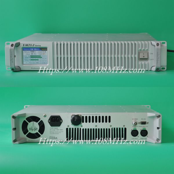FMT5.0 1000W FM Transmitter Touch LCD control