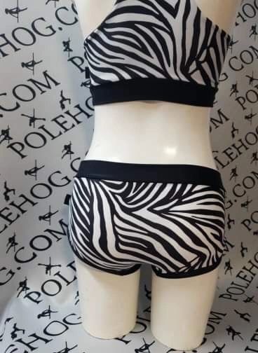 🦓 zebra bottoms | Polehog UK handmade clothing and gym wear