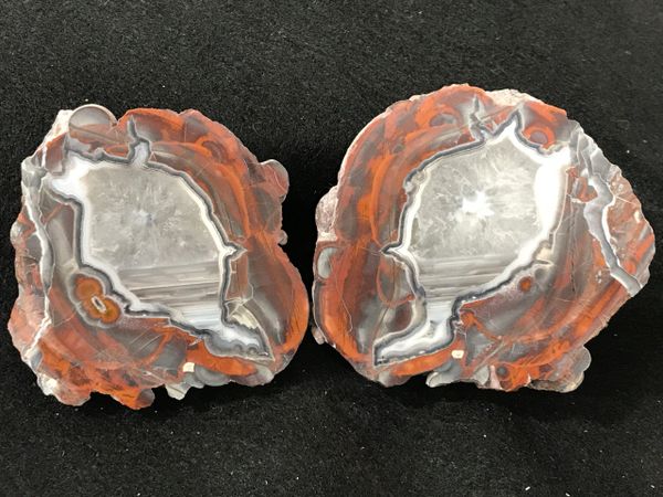 Lava Cap Thunderegg Pair 13