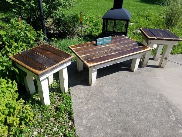 RUSTIC FARMHOUSE COFFEE & End Table Set