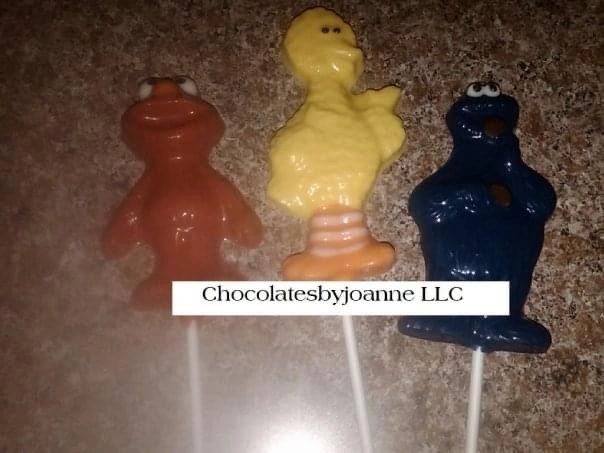 Sesame Street Lollipops Big Bird, Elmo & Cookie Monster