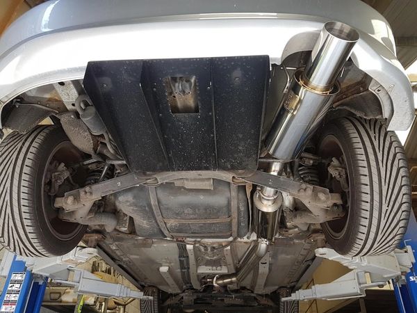 HONDA CIVIC TYPE R EP3 3 INCH Extreme angle EXHAUST 4" tip Cat back