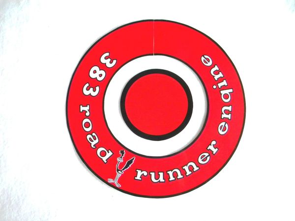 1968 MOPAR PLYMOUTH ROAD RUNNER 383 AIR CLEANER LID DECAL SET