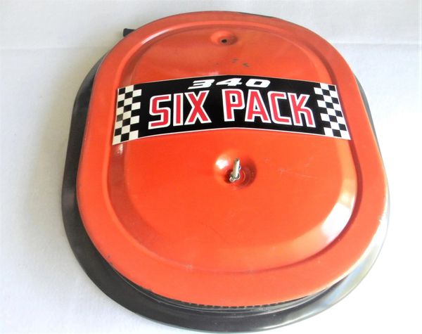 1970-71 MOPAR OEM 340 440 SIX PACK AIR CLEANER WITH K&N FILTER