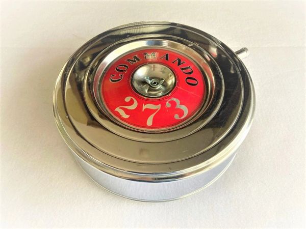 1964-67 MOPAR 273 COMMANDO UNSILENCED CHROME AIR CLEANER OEM