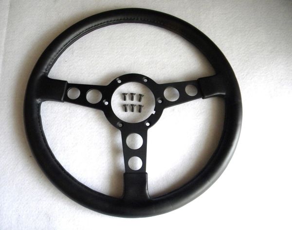 1969-81 PONTIAC FIREBIRD TRANS AM GTO FORMULA STEERING WHEEL BLACK SPOKE