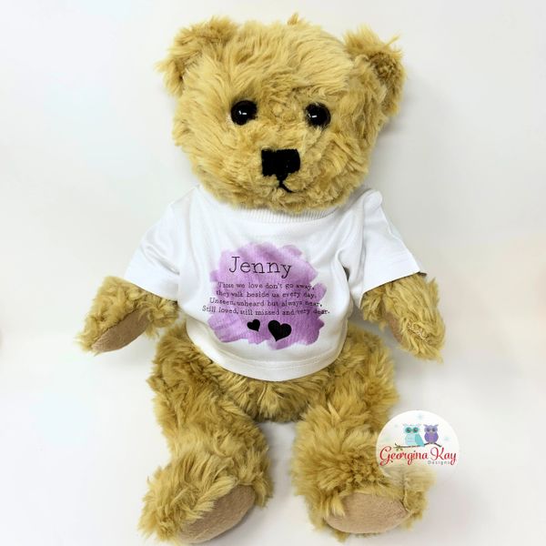 Personalised Memorial Teddy | Georgina Kay Designs