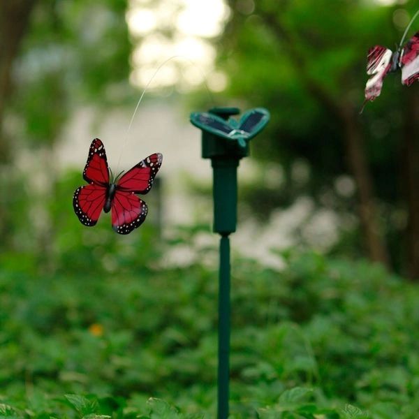 Solar Powered Dancing Flying Butterfly Garden Decoration