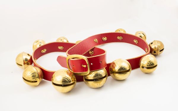 15 Bell Strap Solid Brass Bells (Neck Bells)