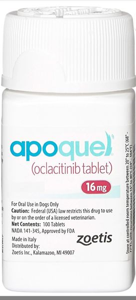 Apoquel (oclacitinib) 16mg 100ct Bottle ($263/bottle with ZOETIS ...