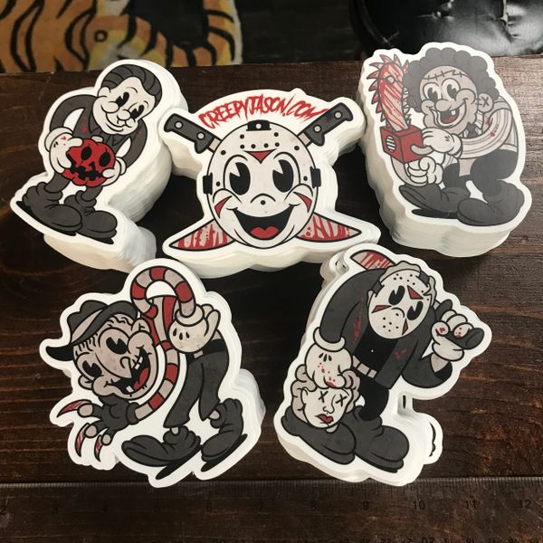 Horror sticker set 01