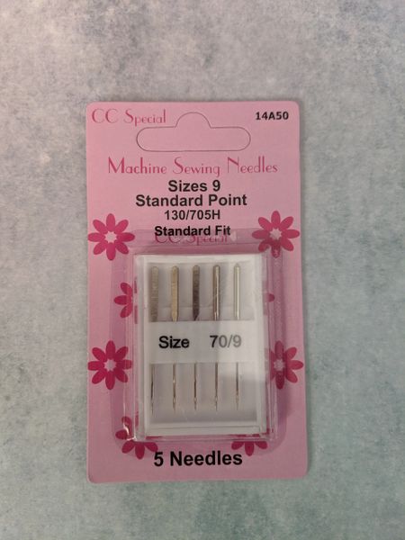 Standard Point Sewing Machine Needles Size 9, 11, 14 or 16