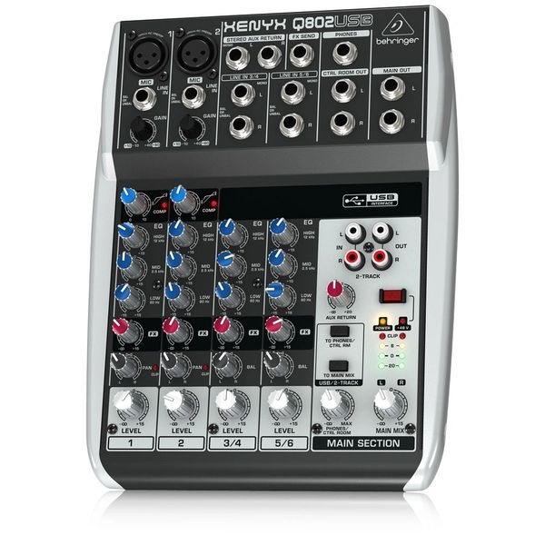 Behringer Xenyx Q802USB Premium 8-Input 2-Bus Mixer