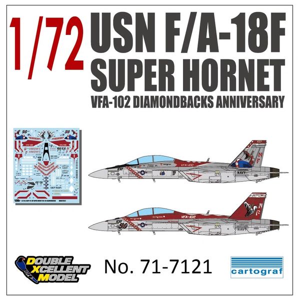 1/72 USN F/A-18F SUPER HORNET VFA-102 DIAMONDBACKS ANNIVERSARY