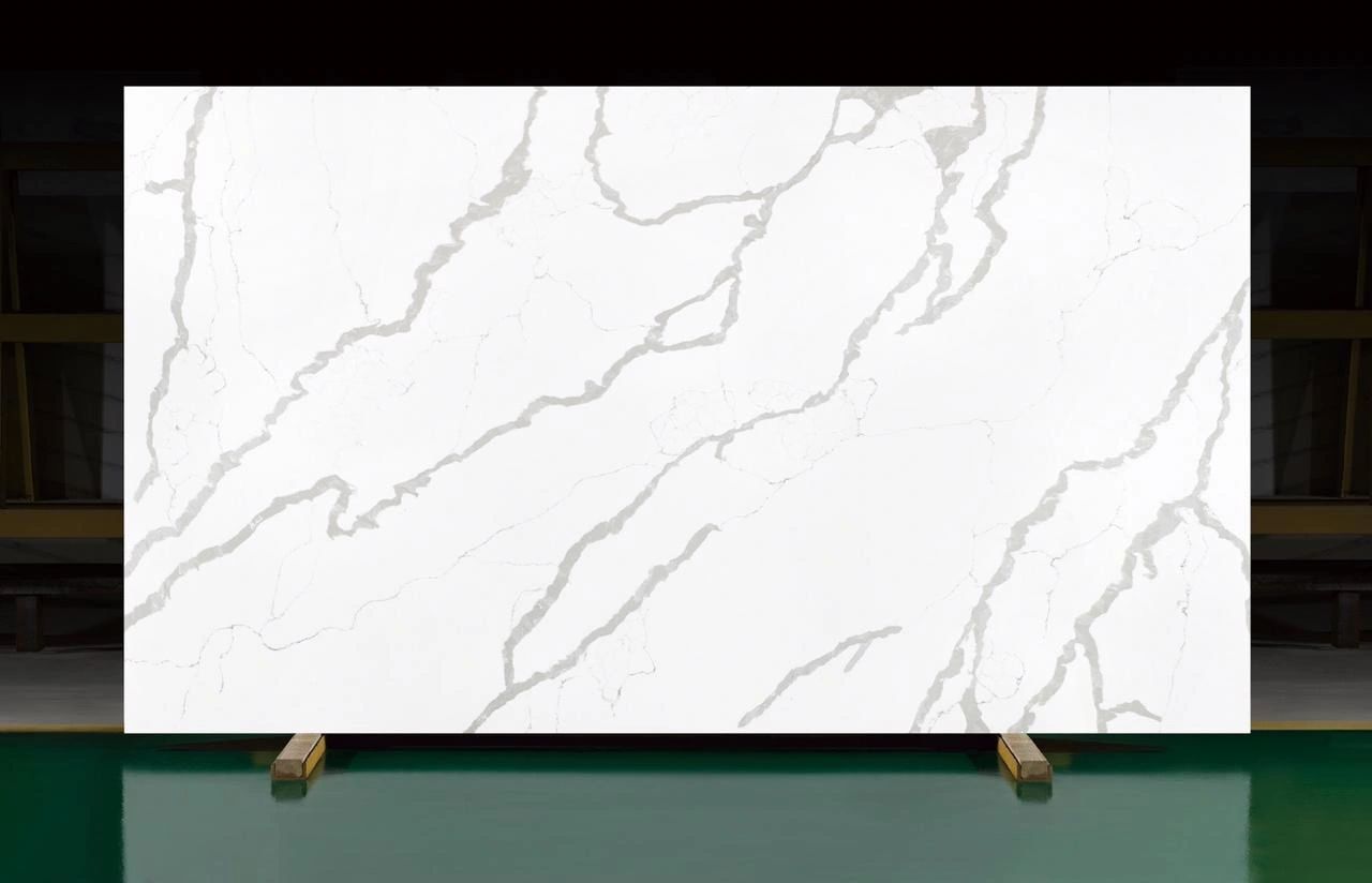 Calacatta Rio Nova Super Jumbo Quartz Stone - 78" x 138"