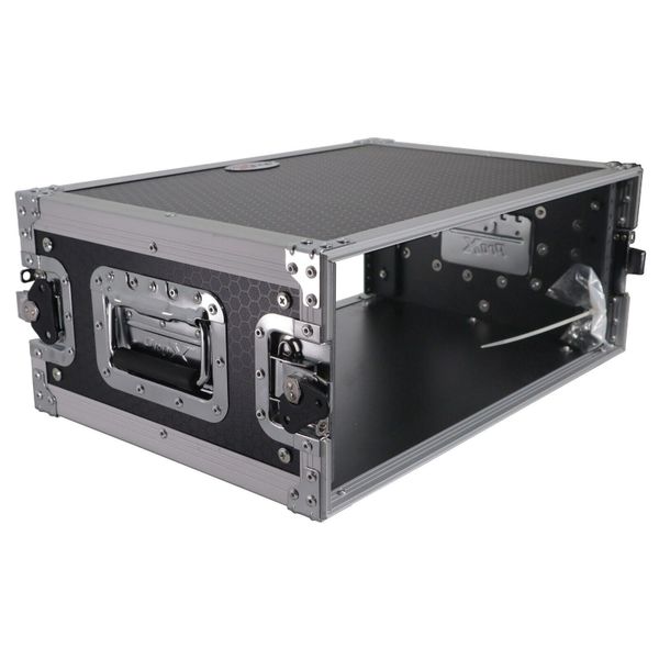 ProX X-4UE 6U Deluxe Amp Effects Rack with Rails & Handles Flight Hard Case