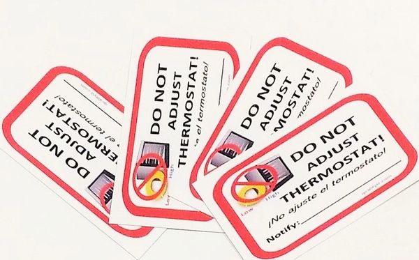 Do Not Adjust Thermostat MAGNETS - Bilingual (10/50 PK)