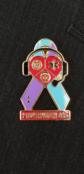 First Responder Suicide Awareness Ribbon Pin ,911 Operator, Fire, EMS ...