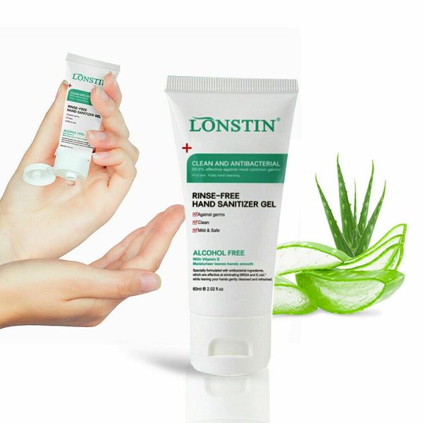 Lonstin Alcohol Free Rinse Free Antibacterial Hand Sanitiser Gel | Numb ...