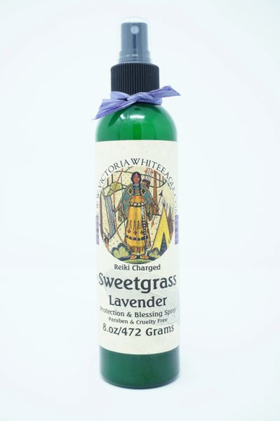 Sweetgrass Lavender Smudging Spray 8.oz Glass Bottle-Liquid Smudging ...
