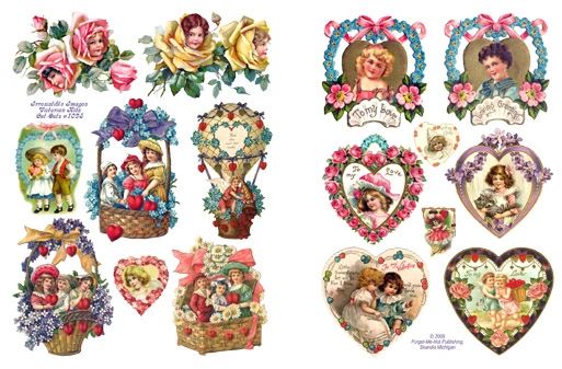 #810 Collage Sheets-Victorian Kids Cut-Outs