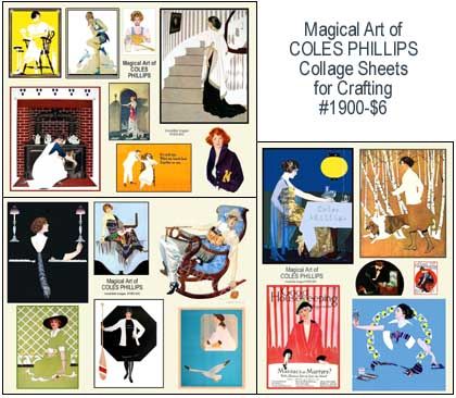 #1900 Magical Art of Coles Phillips Art-Craft Sheets