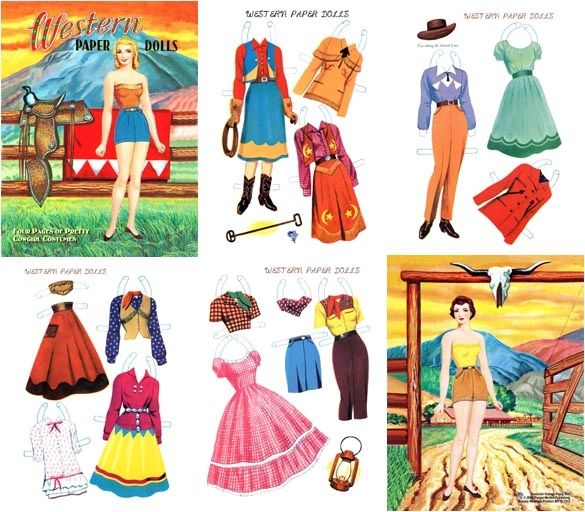 #0770 Western Paper Dolls, 1959