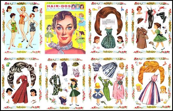 #2617 HAIR DO's and Model Paper Dolls