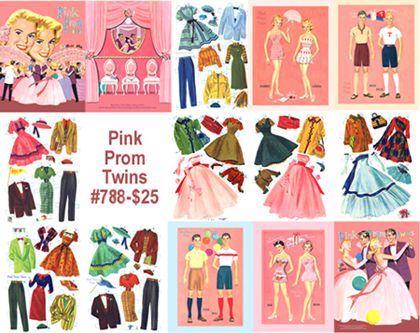 #0788 Pink Prom Twins, 1956
