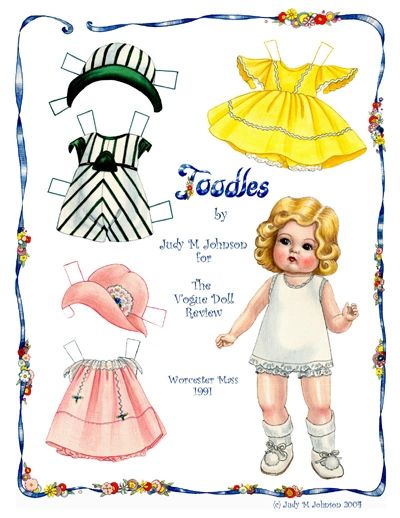 #0082 Toodles Doll Paper Doll- by JM Johnson