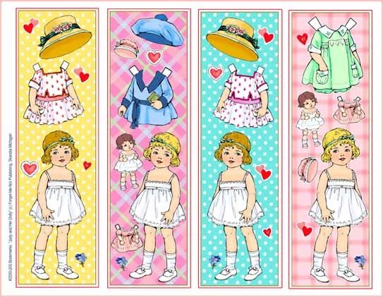#2050-1455: "Judy & Her Dolly" Paper Doll and Bookmarks