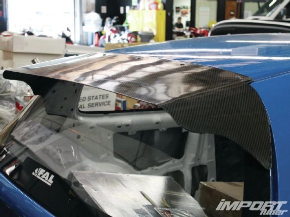 92-95 civic hatchback frp/carbon fiber mini drag win