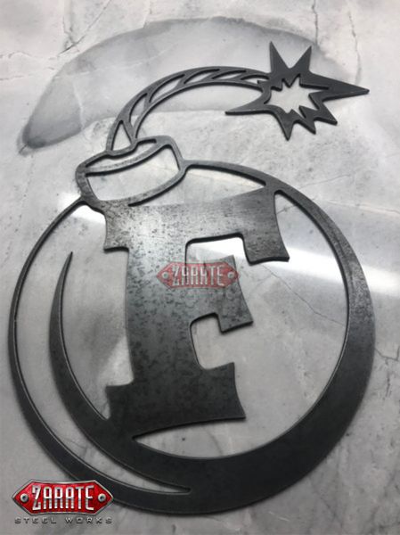 F Bomb Metal Art