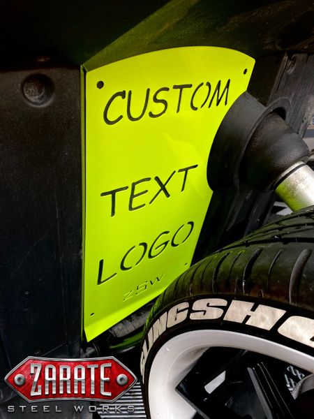 SS Custom Text Rear Splash Panel