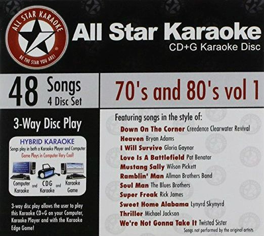 All Star Karaoke The 70's & 80's Greatest Hit Collection (ASK-6022 ...