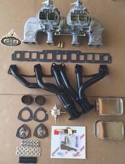 Jeep 258 TWIN WEBER 38 Weber System W/ 6=8 HEADERS