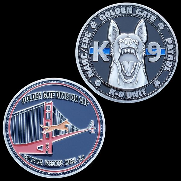 K9 Challenge Coin (Golden Gate Division)