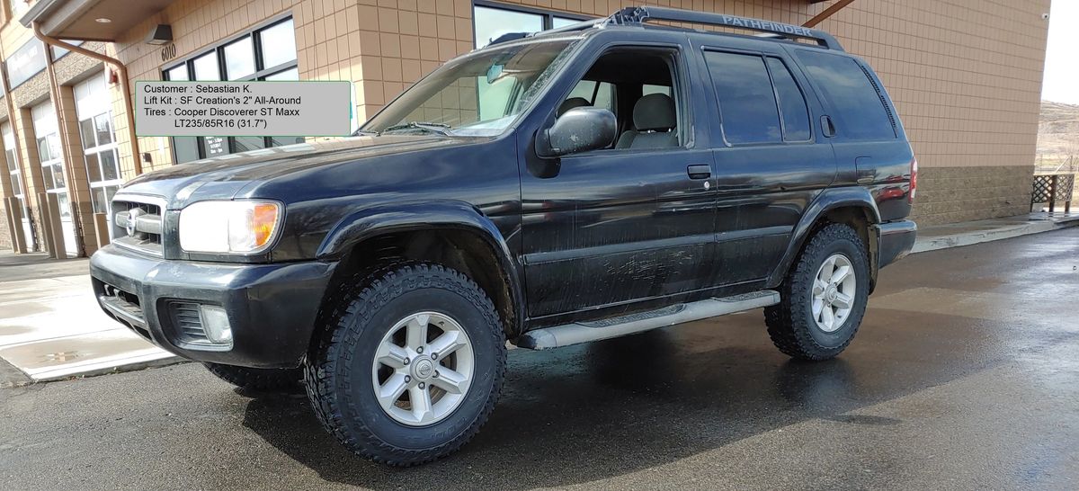 Lift Kit And Skidplates For Nissan Pathfinder