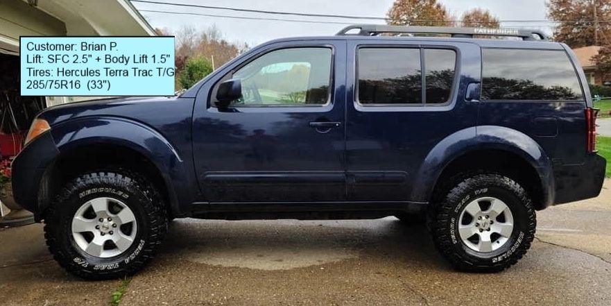 Lift Kit And Skidplates For Nissan Pathfinder