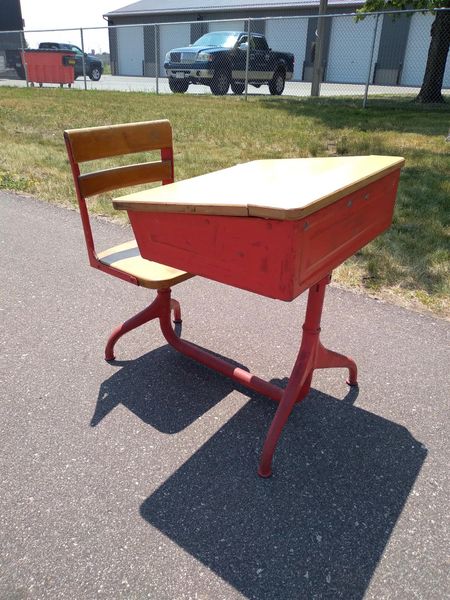 Red School Desk