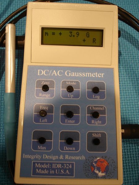 IDR-324:3-axis with three selected modes(DC,AC and AC+DC) gaussmeter up ...