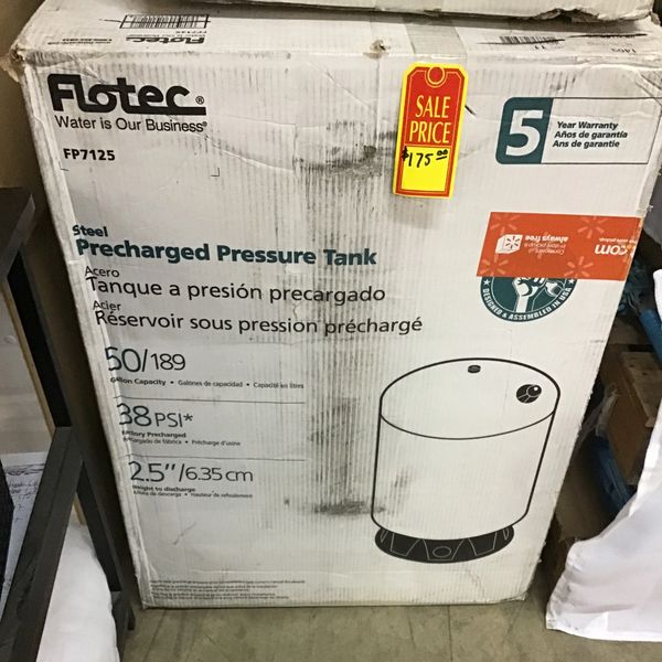 Flotec FP7125-08 Water Tank Pre Charged