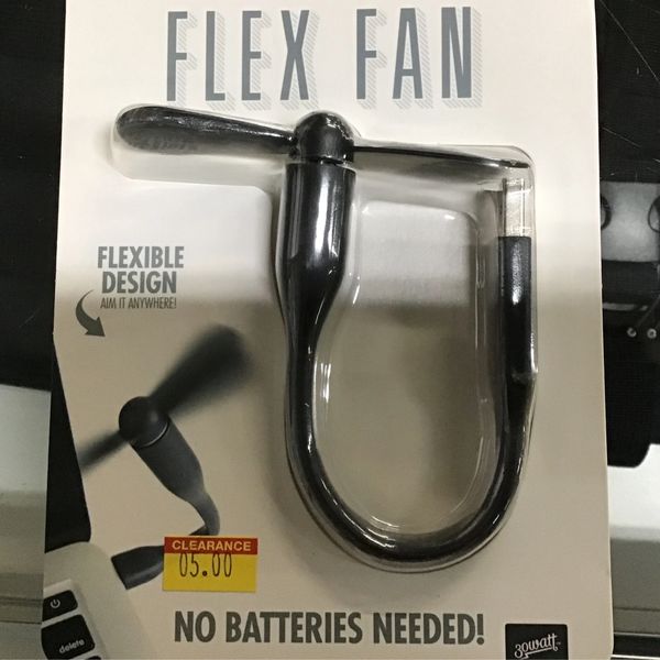 plug life flex fan with usb port
