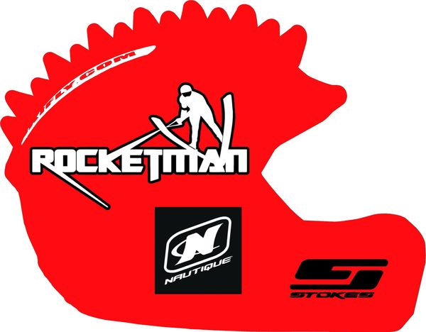Rocketman Helmet Sticker