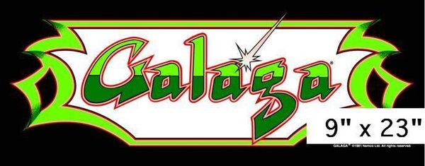 Galaga Marquee Midway Part # 0508-00903-00XF