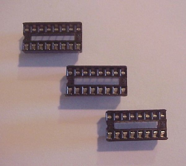 Small Chip Sockets used on Board Repairs - Various Sizes & Pin Counts