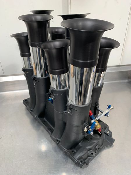 BLACK ANODIZED, SPUN ALUMINUM BELLS AND POLISHED RAM TUBES FOR 2.9 ...