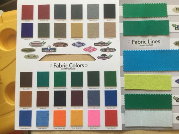 Championship cloth colors